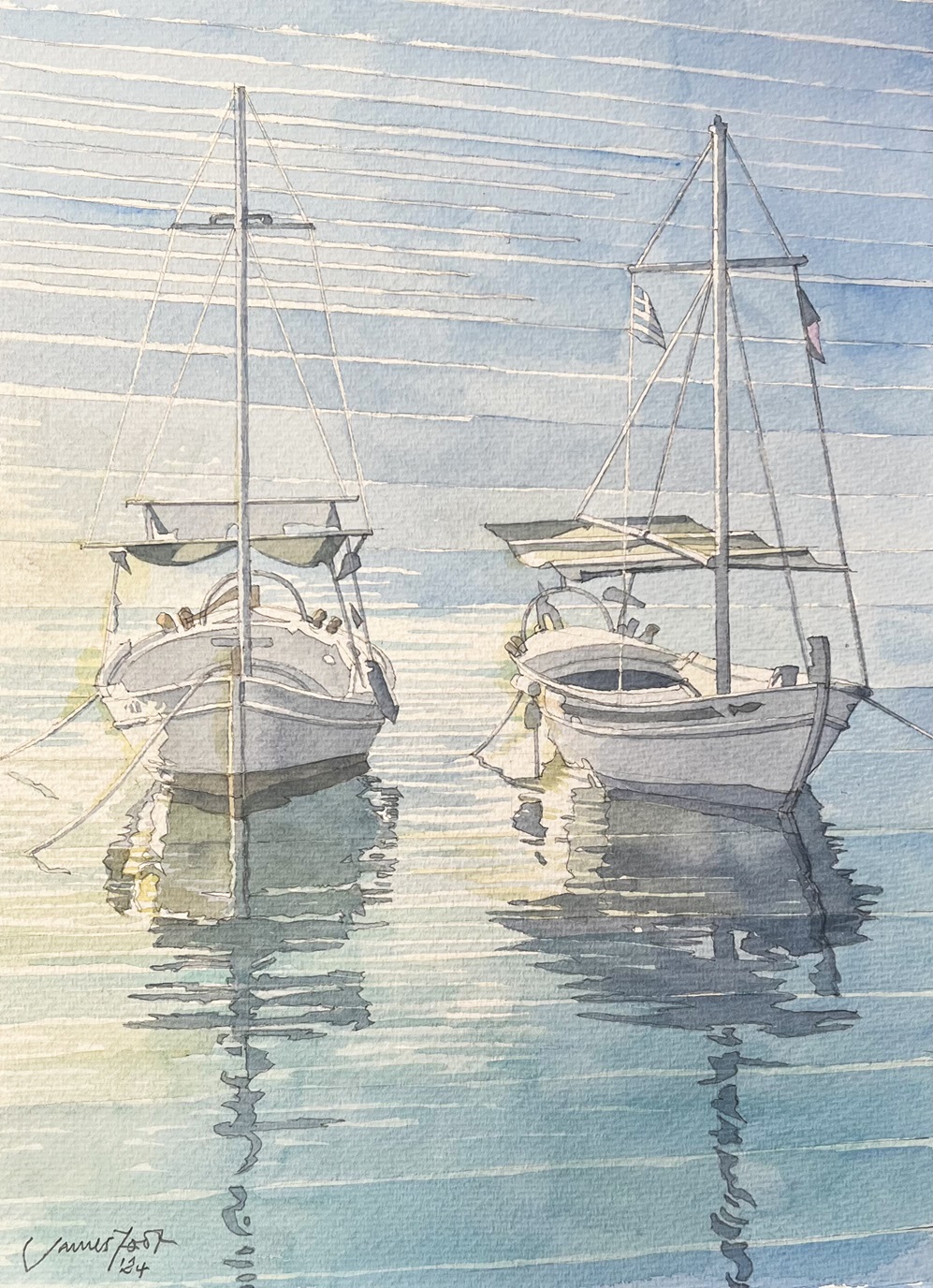 Spetses Exhibition 2024 – James Foot Watercolours